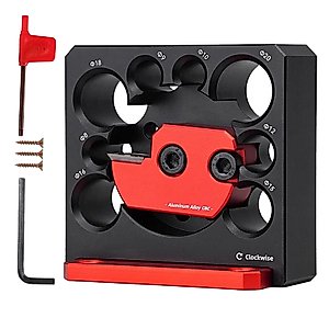 Dowel Maker Jig Kit, High Speed Carbide Inserts Dowel Maker, Metric 8mm to 20mm Dowel Maker, Woodworking Electric Drill Milling Dowel Round Rod Auxiliary Tool (Metric 8 Holes)
