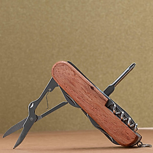 Set of 6, Personalized Pocket Knife - 8 Function Multi-tool Custom Engraved Pocket Knives - 12 Fonts - Groomsman Gifts for Wedding, Bachelor Party - Groomsmen Proposal Gifts