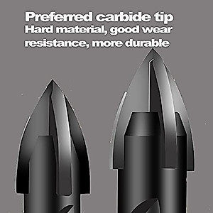 JOERIC Masonry Drill Bit Set, 10 Pieces Concrete Drill Bits Set Ceramic Drill Bit Carbide for Ceramic Tile, Plastic, Wall, Brick, Cement, Concrete, Wood with Size 5mm to12mm