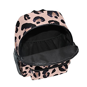 Custom Leopard Print Cheetah Pink Toddler Backpack for Boy Girl Preschool Bag for Children Personalized Bookbag