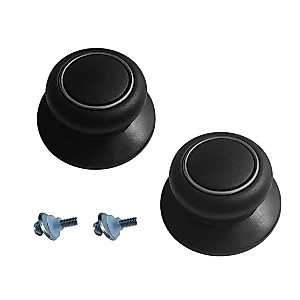 2 Pack Pot Lid Top Replacement Knob -Heat Resistant, Bakelite Kitchen Pot Lid Handle, Replacement Holding Handle Knobs for Casserole Kettle Cover Glass Saucepan Lid Pot-Black