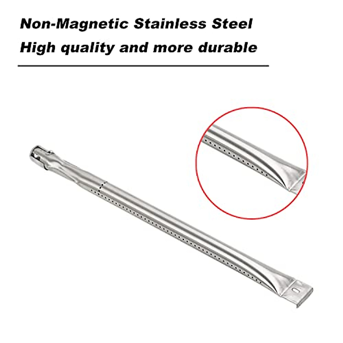 S1620A (4-Pack) 18 Inch Stainless Steel Burner Replacement for Kenmore Gas Grill Model 146.23674310 146.23675310 640-05057350-0 640-05057351-8, Outdoor Gourmet FSODBG1200 FSODBG1202 FSODBG1204