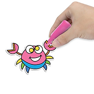 Klever Kits 24PCS Window Art Suncatcher Paint Kit, Create Your Own Window Art Sun Catcher Craft Kit for Kids Ages 4-8, DIY Suncatchers for Toddler Girls Boys Painting Activities Art Project