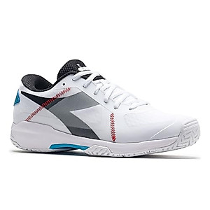 Diadora Trofeo Ag Pkl, Color: White/Black/Blue Jewel, Size: 10 (101.178982C9811.10)