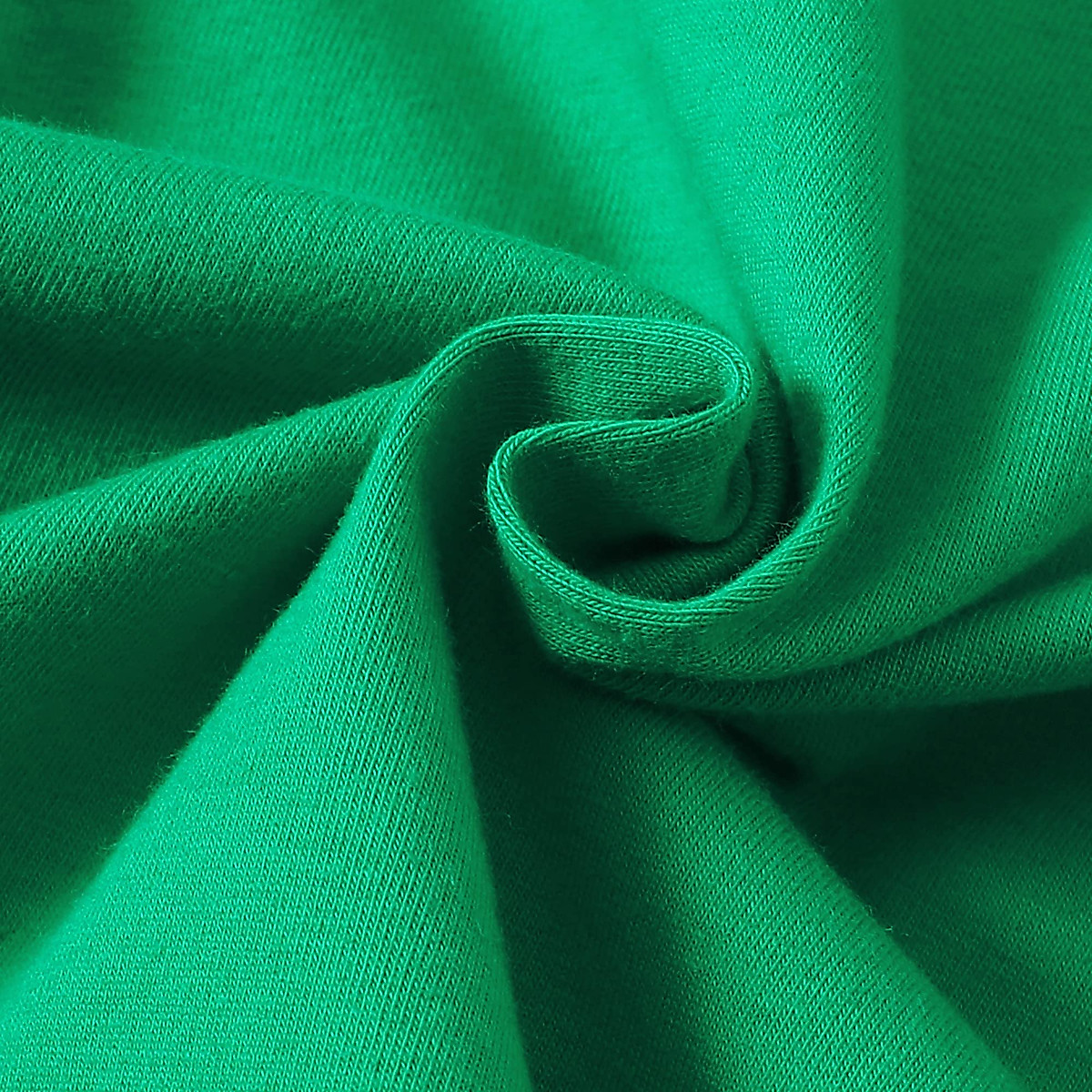 Sanpersonlin Toddler Baby Girl Solid Color T Shirt Kids Blouse Basic Plain Ruffle Top Cotton Casual Clothes (0020E-Long Sleeve Green, 4-5 Years)