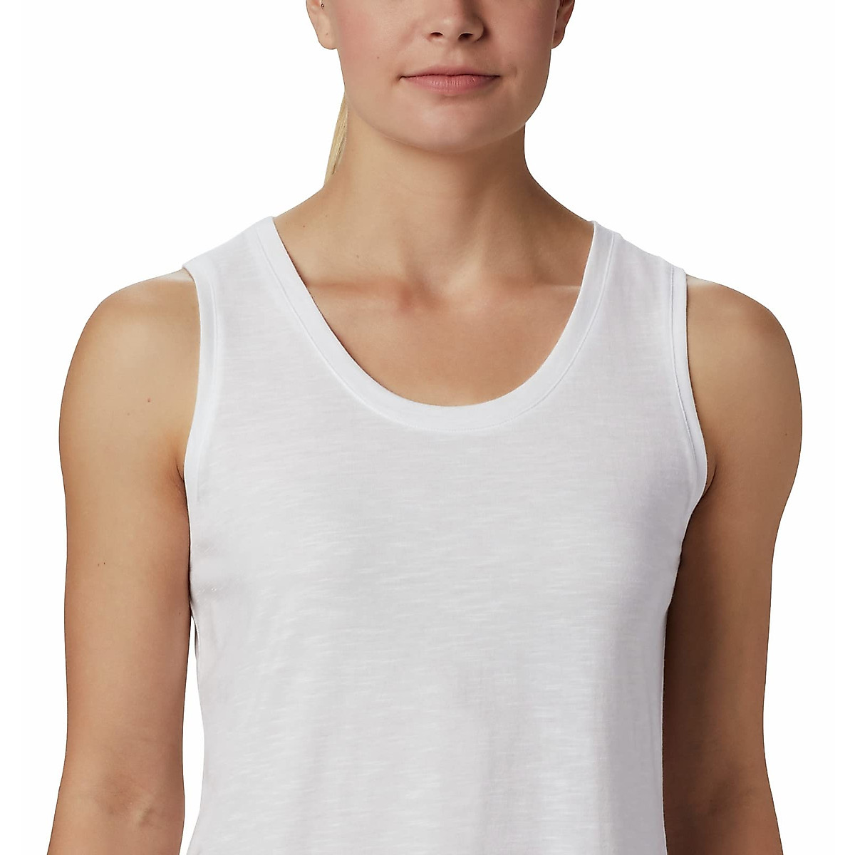 Columbia Women’s Cades Cape Tank Top, Moisture Wicking, Comfort Stretch, White, XX-Large