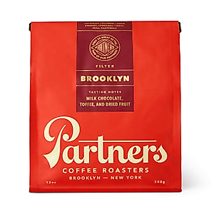 Partners Coffee, Brooklyn Blend, Whole Bean Coffee - 12 Ounce - Medium Roast
