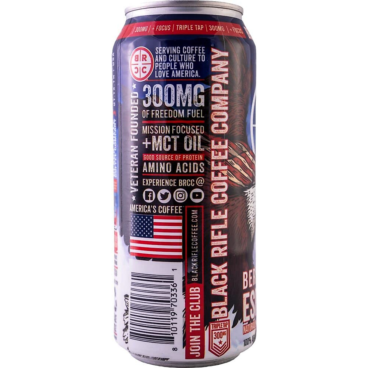 Black Rifle Coffee RTD (Berry Mocha Espresso, 15 Fl Oz (Pack of 12))