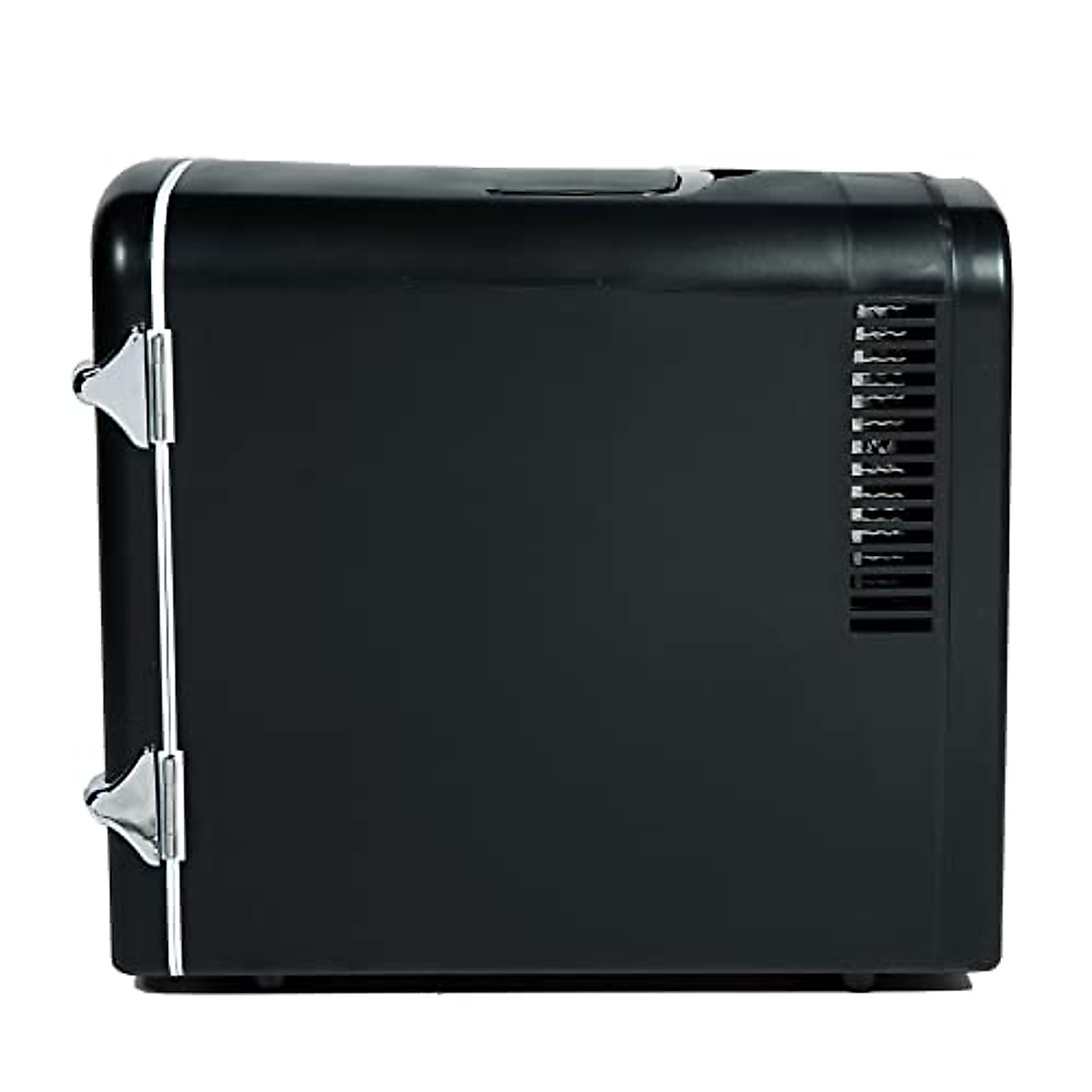 Frigidaire EFMIS175-BLACK Portable Mini Fridge-Retro Extra Large 9-Can Travel Compact Refrigerator, Black, 6 Liters