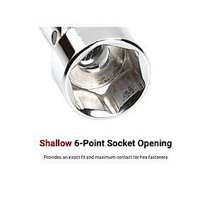 TEKTON 3/8 Inch Drive x 15 mm Universal Joint Socket | SHD18115