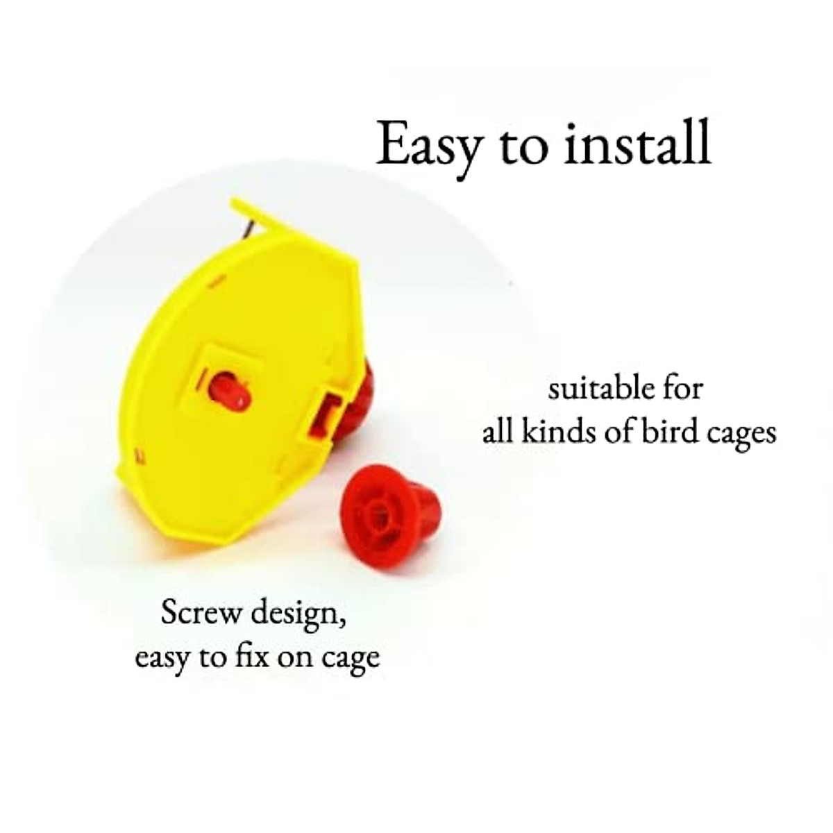 Bird Basketball Toy with Mirror, Bird Hanging Training Toys for Cage, Parrot Chew Ball Foraging Toys, Bird Interactive Intelligence Toy for Budgies Parakeets Cockatiels Conure, Easy to Install