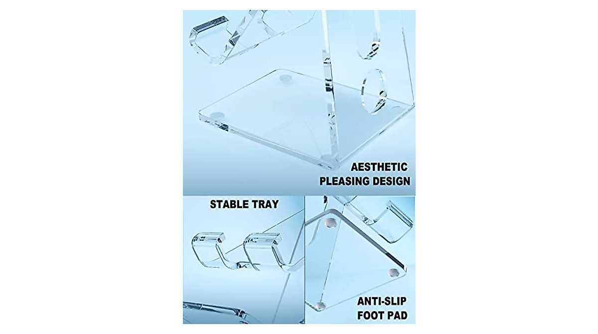 Clear Acrylic Cell Phone Stand - Multi-Device Compatible