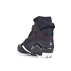 Fischer Men's XC Comfort PRO Adult Warm Lightweight Durable Stable Non Slip Fitness Outdoor Nordic Cross Country Ski Boots, Black/White, Size 39