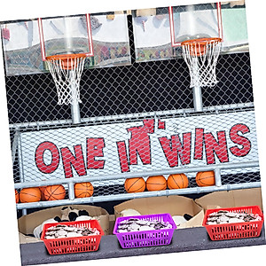 Holibanna 10pcs Game Machine Coin Basket Storage Baskets Plastic Stackable Pantry Bins Plastic Food Container Plastic Containers Coin Machine Baskets Hamper Purple Desk Groceries