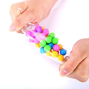 CJZZ Rainbow Stress Balls Fidget Toy, Rainbow Relief Squeezing Stress Ball for Kids Adults, Tear-Resistant, Non-Toxic,Suit ADHD, OCD, Funny Stress Ball (A1)