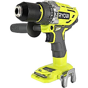 Ryobi P251 One+ 18V Lithium Ion 750 Inch Pound Brushless Hammer Drill Driver w/ 3 Drilling Modes, 24 Position Clutch, and Ergonomic Handle (Renewed)