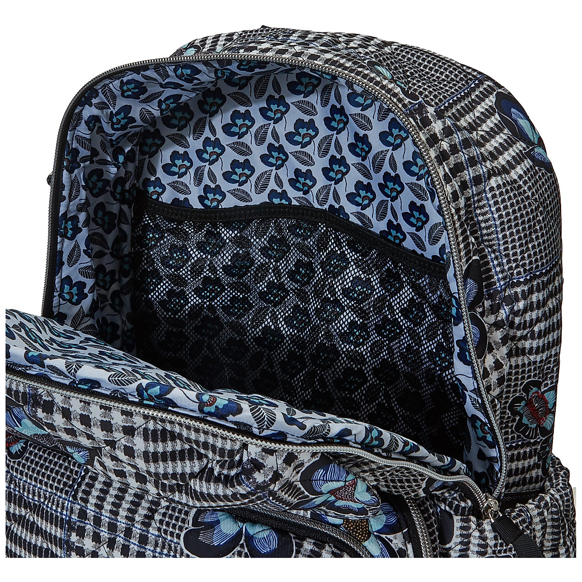 Vera Bradley Performance Twill Backpack Baby Diaper Bag, Black,One Size