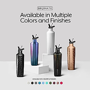 BrüMate ReHydration - 100% Leakproof 25oz Insulated Water Bottle with Straw - Stainless Steel Water Canteen (Matte Navy)