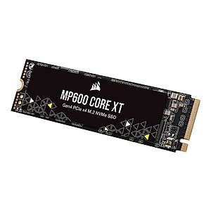 Corsair MP600 CORE XT 4TB PCIe Gen4 x4 NVMe M.2 SSD – High-Density QLC NAND – M.2 2280 – DirectStorage Compatible - Up to 5,000MB/sec – Great for PCIe 4.0 Notebooks and Desktops – Black