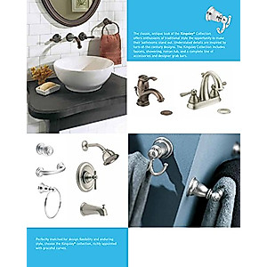 Moen YG5412BN Kingsley 12-Inch Designer Grab Bar, Brushed Nickel