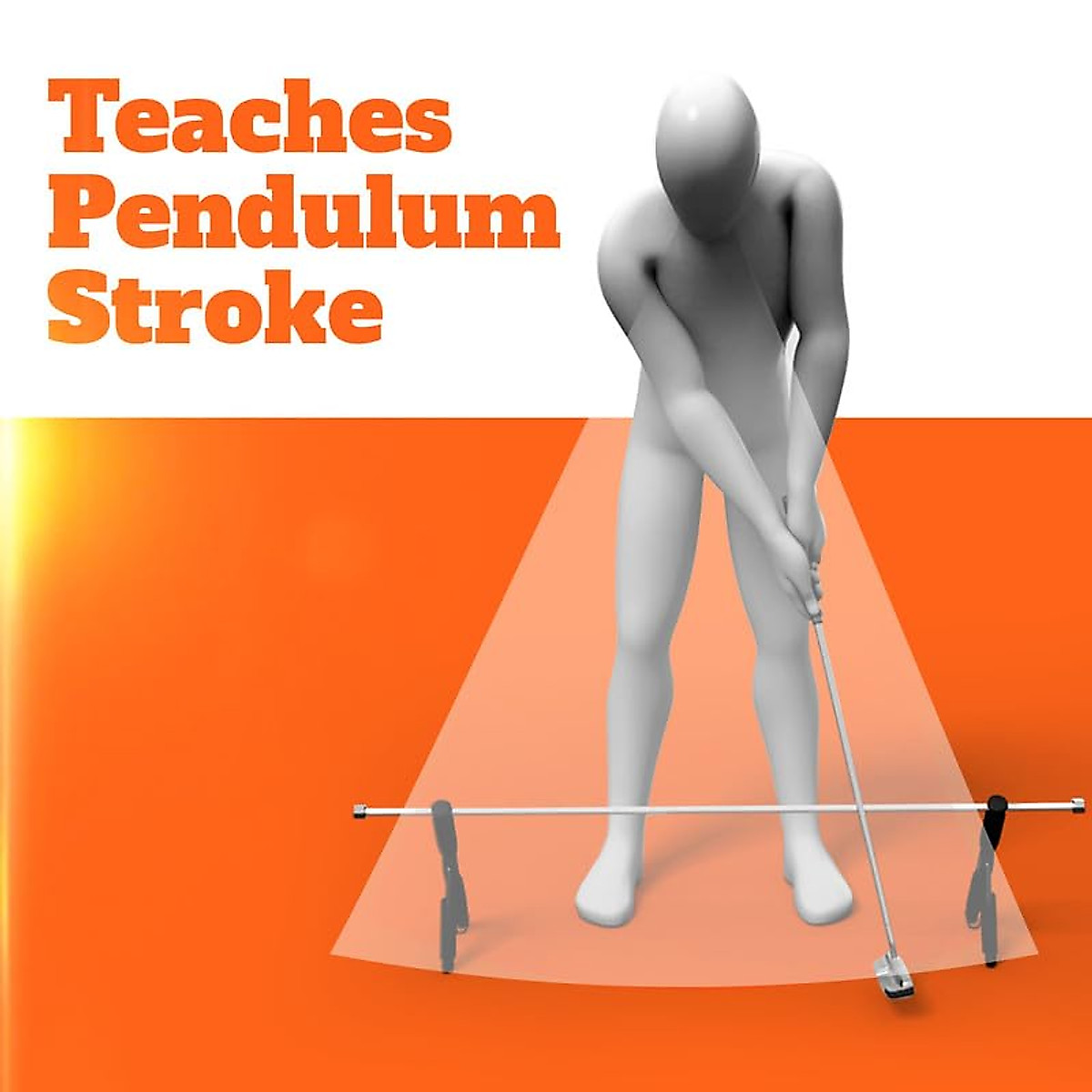 Frogger Golf Arc Angel Putting Training Aid - Helps Correct and Finds Your Proper Putting Stroke using a Pendulum Swing Plane
