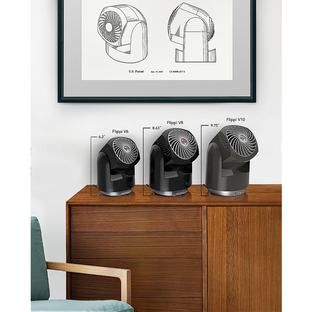 Vornado Flippi V8 Personal Oscillating Air Circulator Fan