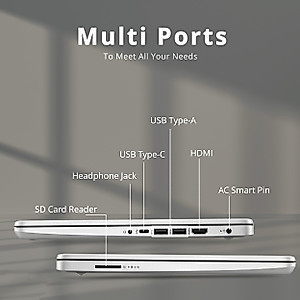 2022 HP Stream 14" HD Laptop, AMD Athlon Silver 3050U Processor, 8GB RAM, 256GB SSD , 720p HD Webcam, AMD Radeon Graphics, Bluetooth, Windows 10 Home, Silver, 32GB SnowBell USB Card