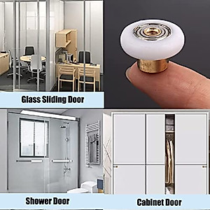 4X Replacement Shower Door Rollers/Runners/Wheels 19mm Diameter
