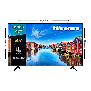 Hisense 43-Inch Class H6570G 4K Ultra HD Android Smart TV with Alexa Compatibility, (43H6570G, 2020 Model)