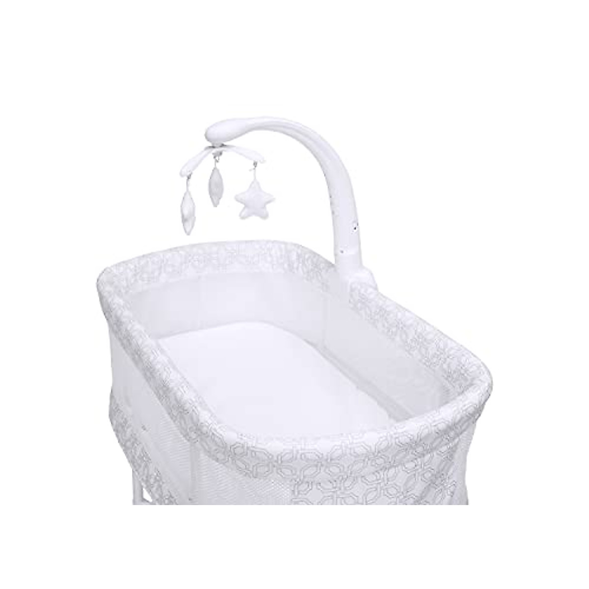 Delta Children SleepCool Rocking Bassinet with Airflow Mesh, Fresco