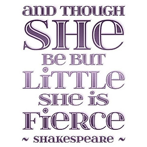 CafePress Though She Be But Little She Is Fierce Mug Ceramic Coffee Mug, Tea Cup 11 oz