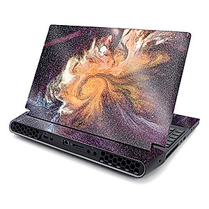 MightySkins Glossy Glitter Skin Compatible with Alienware Area-51M 17" (2019) - Swirl Galaxy | Protective, Durable High-Gloss Glitter Finish | Easy to Apply and Change Style | Made in The USA
