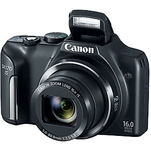 Canon PowerShot SX170 IS 16.0 MP Digital Camera, Black (discontinued by manufacturer)