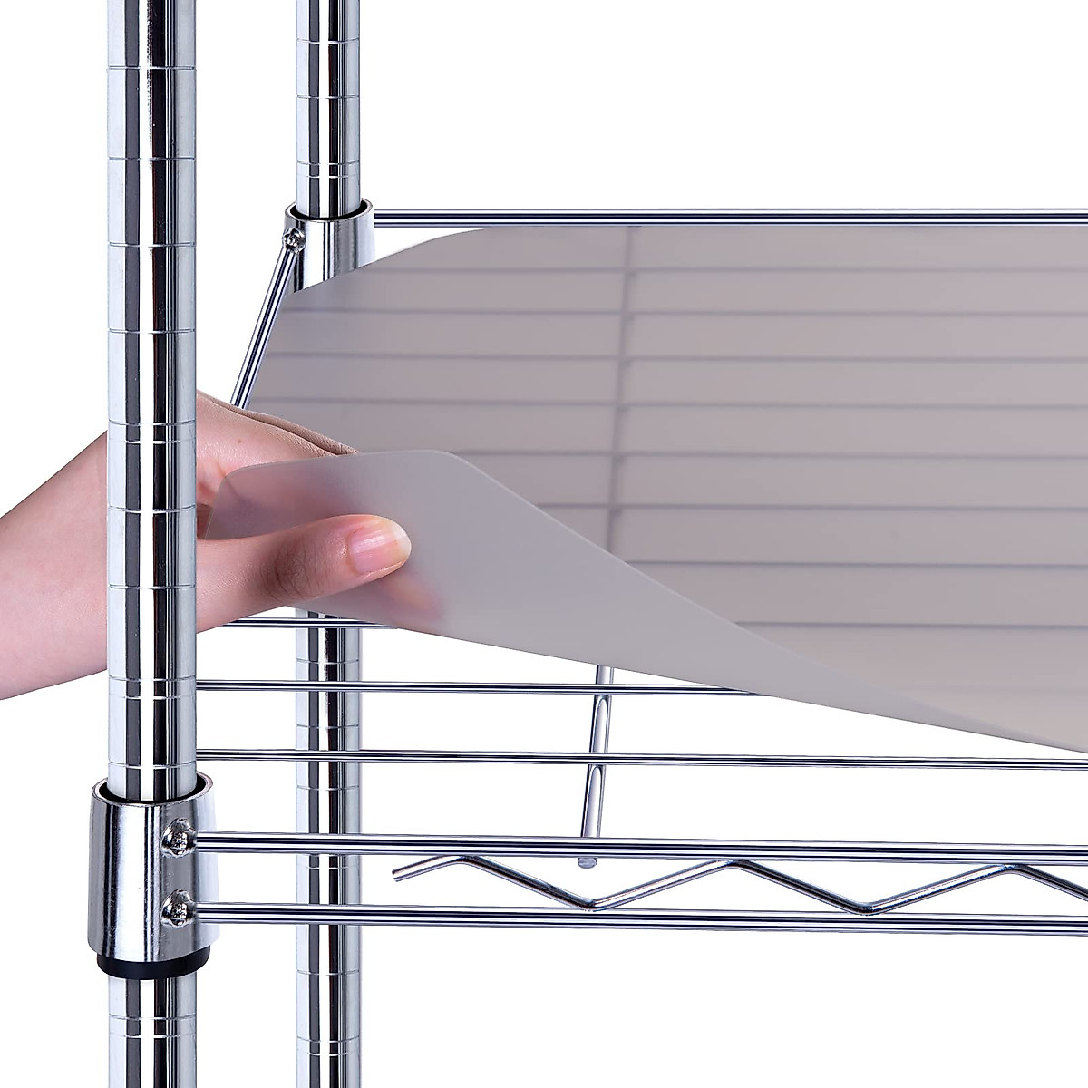 BRIAN & DANY Wire Shelf Liner 14" X 30", Heavy Duty Shelf Liners for Wire Shelving, Waterproof Protector Mats, Set of 5, Charcoal