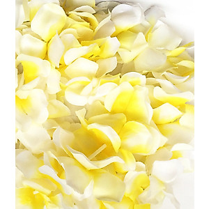 LITTLE FEATHER Large White Flower Leis for Tropical Hawaiian Luau Bridal Shower Party Favors,Pack of 6Pcs