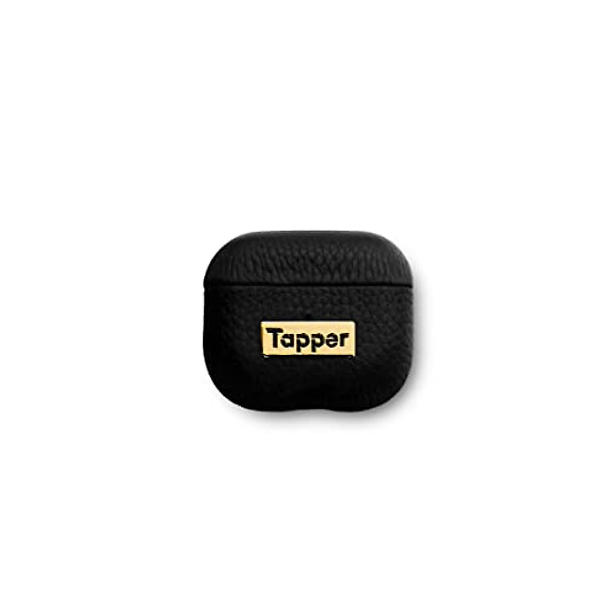 Tapper Black Leather / 18K Gold Plated Case for AirPods (3rd Generation)