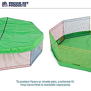 Prevue Pet Products Multi-Color Small Pet Playpen 40090,13x35.87x8.67 inch,13-Inch