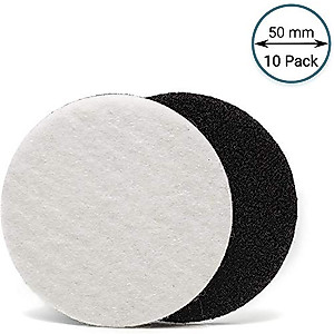 GLASS POLISH 11006 GP-PRO Felt Polishing Pad Set for Polishing Glass, Plastic, Metal, Marble | Ø 2 inch | Pack of 10 Pads