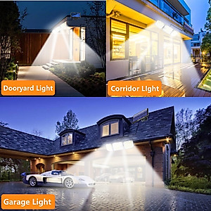 Solar Light for Outside,Solar Security PIR Motion Lights Outdoor Bright Flood Wall 270°Spotlights 2400mAh & Wireless Dual Sensor, Waterproof Lighting for Garden Yard Patio(2Pack Integrated)