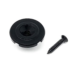 Vintage Forge Black Tall Round Slotted String Retainer Guide Tree for Fender Precision Jazz Style Bass Guitars and Others with Screw BSR10-BLK