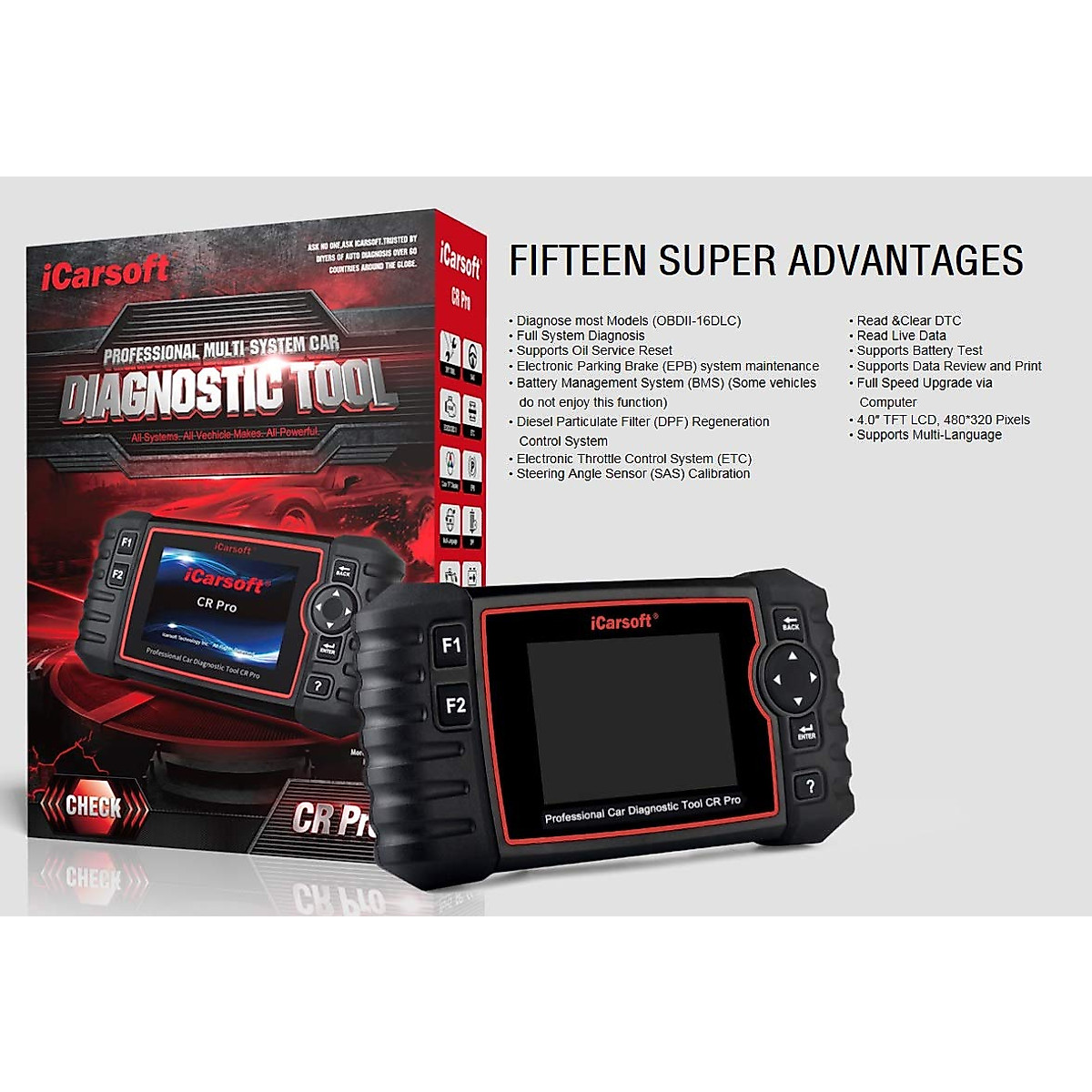 iCarsoft CR Pro Diagnostic Scan Tool