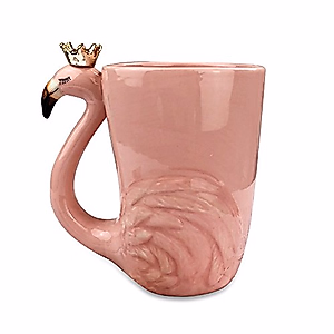 16 oz Cute Pink Coffee Mug Ceramic Cup Flamingo Gift Mug for Women Grandma Mom Mug Christmas Funny Coffee Cup Animal Mug Pink Christmas Mug Decor Wedding Mugs