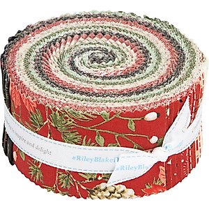 Riley Blake Designs Sandy Gervais Adel in Winter Rolie Polie 40 2.5-inch Strips Jelly Roll RP-12260-40