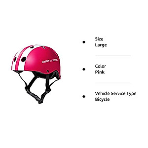 Radio Flyer Pink Helmet, Toddler or Kids Helmet for Ages 2-5 (AC100P)