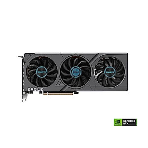 Gigabyte GeForce RTX 4060 Eagle OC 8G Graphics Card, 3X WINDFORCE Fans, 8GB 128-bit GDDR6, GV-N4060EAGLE OC-8GD Video Card