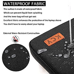 KCY Laptop Bag Case 15.6 Inch with Shoulder Starp, Slim Computer Sleeve Cover Compatible with MacBook Air 15 M2, New MacBook Pro 16 M1 2021-2023, 15-16 Inch Hp Lenovo Dell Acer Asus Notebook, Black