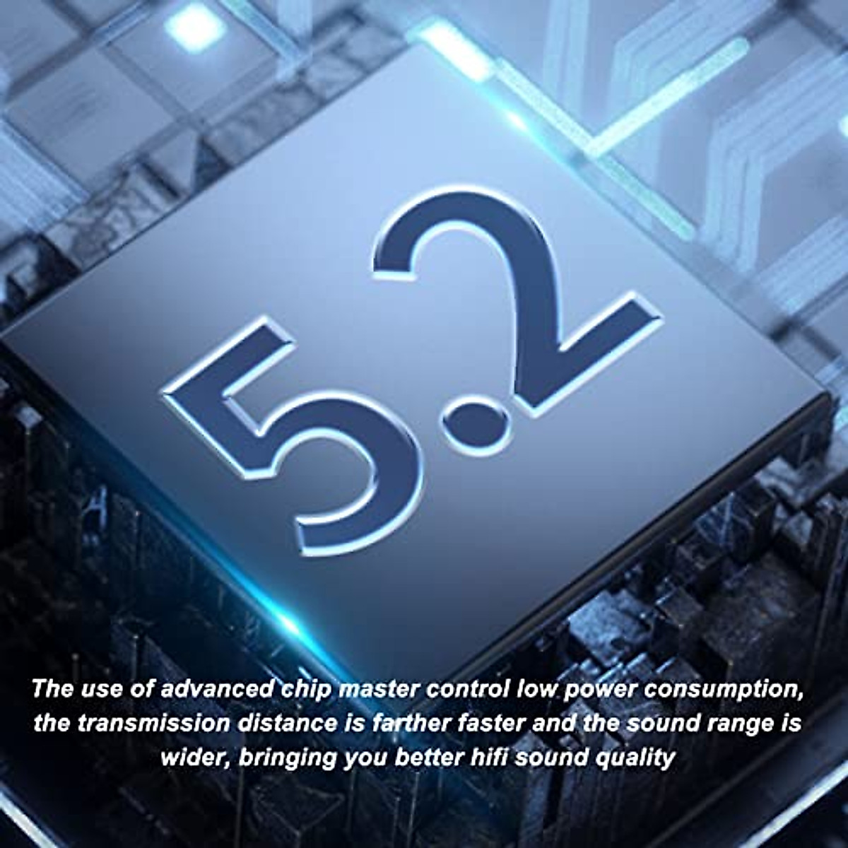 PUSOKEI Ear Hook Bluetooth Headset, Earpiece Bluetooth Wireless, 4 Hrs Playtime, Bluetooth Earpiece for Cell Phone with LED Digital Display, Ergonomic Earphones