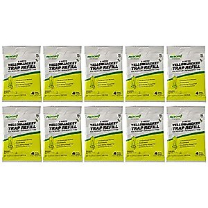 RESCUE! Yellowjacket Attractant – for RESCUE! Reusable Yellowjacket Traps – 4 Week Supply - 10 Pack