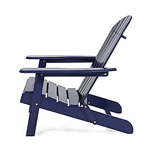 Christopher Knight Home 296701 Hanlee Adirondack Chair, Navy Blue