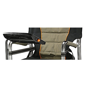 OzTent Gecko Camping Chair with Lumbar Support and Swivel Table